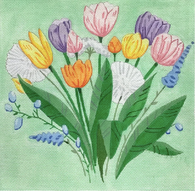 Pastel Tulip Bouquet – Emily's Stitchery