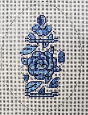 Flower Ginger Jar – Emily's Stitchery