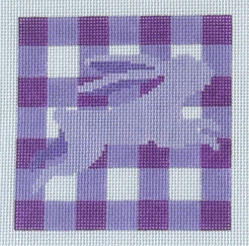 Purple Gingham Bunny – Emily's Stitchery