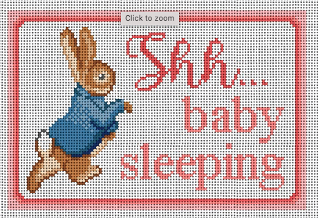 Shhh Baby Sleeping Pink | Best Price in 2025 at Emily's Stitchery